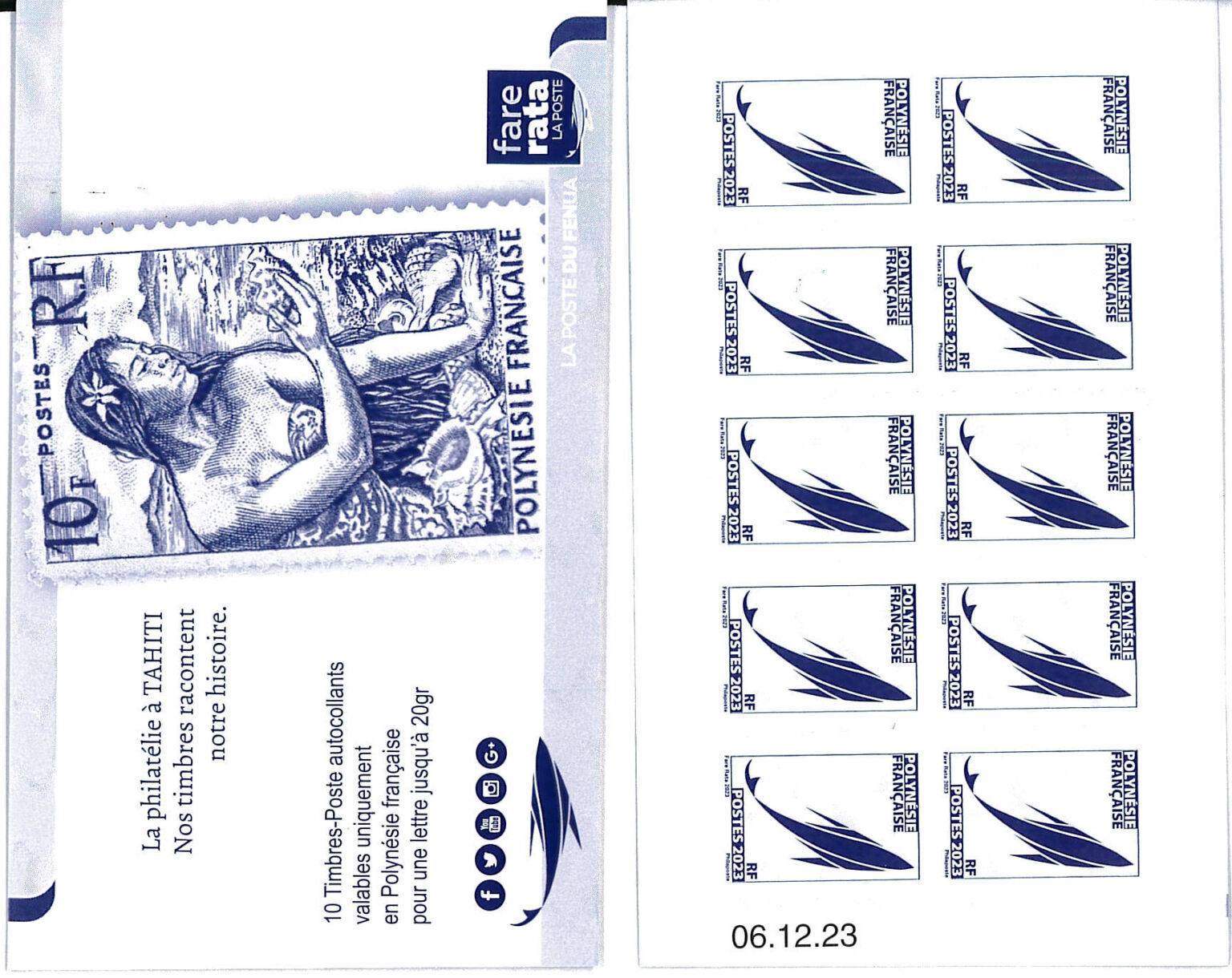 Carnet – Tahiti Philatélie